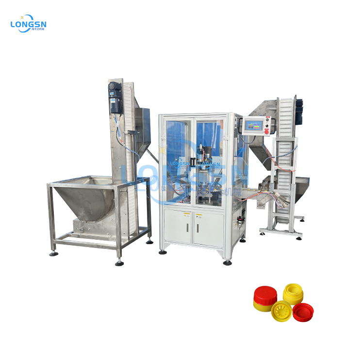 Automatic Plastic Water Bottle Cap Lid Assembly Machine from China ...